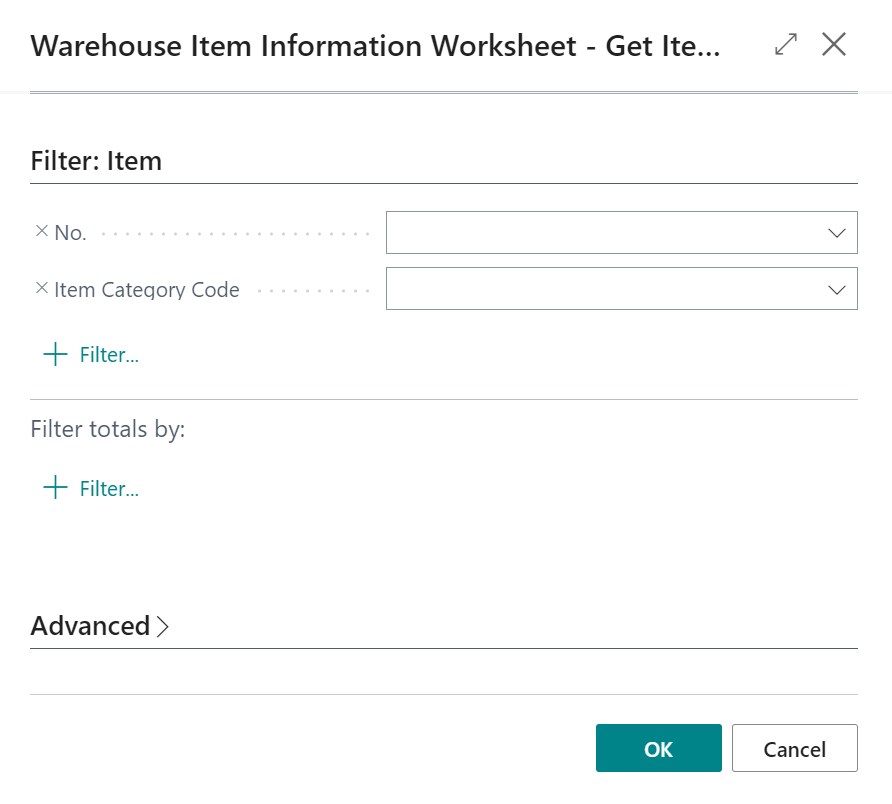 Clever Dynamics - Warehouse Item Information Worksheet